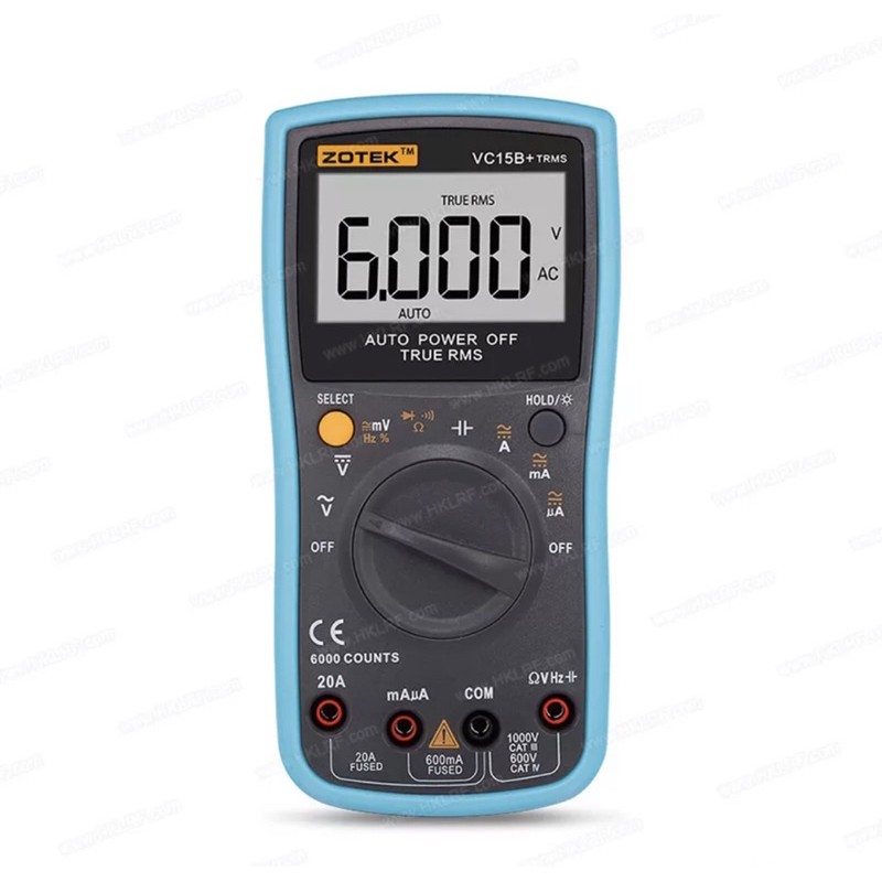 Jual ZOTEK VC15B+ Multimeter AC DC Voltage Current Smart Meter Tester ...