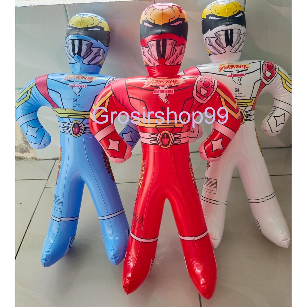 Jual Mainan Balon Tiupan Boneka Power Rangers Bahan PVC SNI | Shopee ...