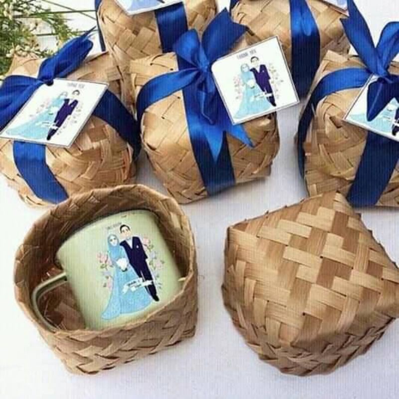 Jual BESEK MINI SEPASANG 10 X 10 X 9 BESEK BAMBU -BESEK HAMPERS - BESEK ...