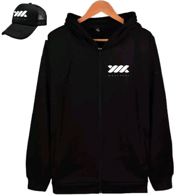 Jual JAKARTA ACCESORIS BAJU JAKET WADEZIG LOGO TEKS WHITE - BONUS 1 ...