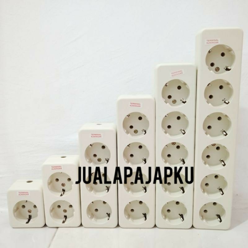 Jual UTICON STOP KONTAK ARDE 1 - 6 LUBANG / TERMINAL KUNINGAN UTICON / COLOKAN LISTRIK TANPA ...