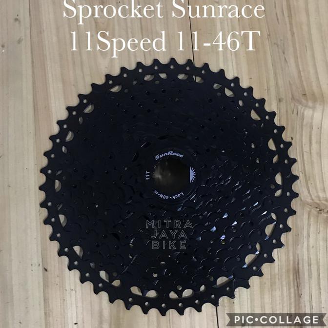 Jual SPROCKET CASSETTE SUNRACE 11SP SPEED 11 - 46 T CSMS8 EAZO XSO BLACK PROMO | Shopee Indonesia