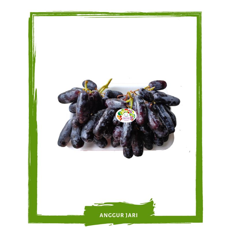 Jual Anggur Hitam Jari / Seedless Tanpa Biji / Buah Buahan Segar Off Mallahrizwa | Shopee Indonesia