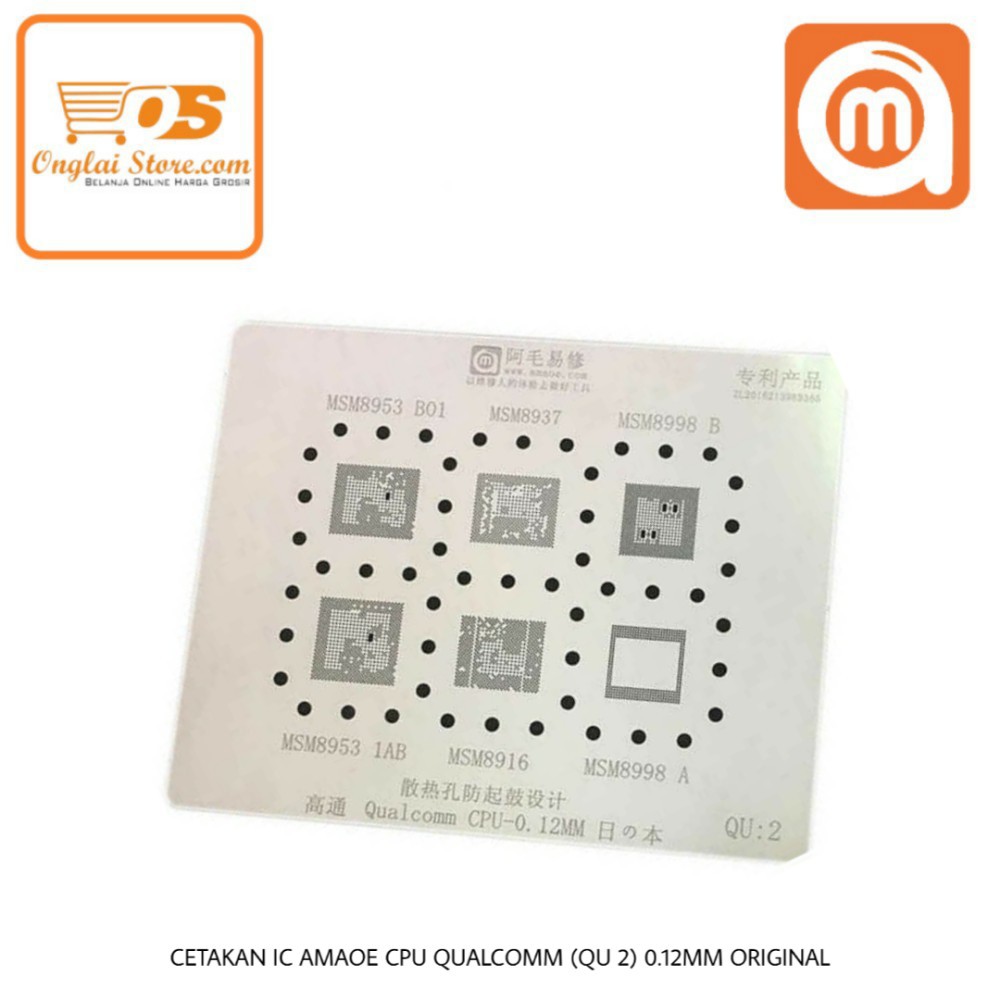 Jual CETAKAN IC BGA AMAOE CPU QUALCOMM (QU2) ORIGINAL | Shopee Indonesia