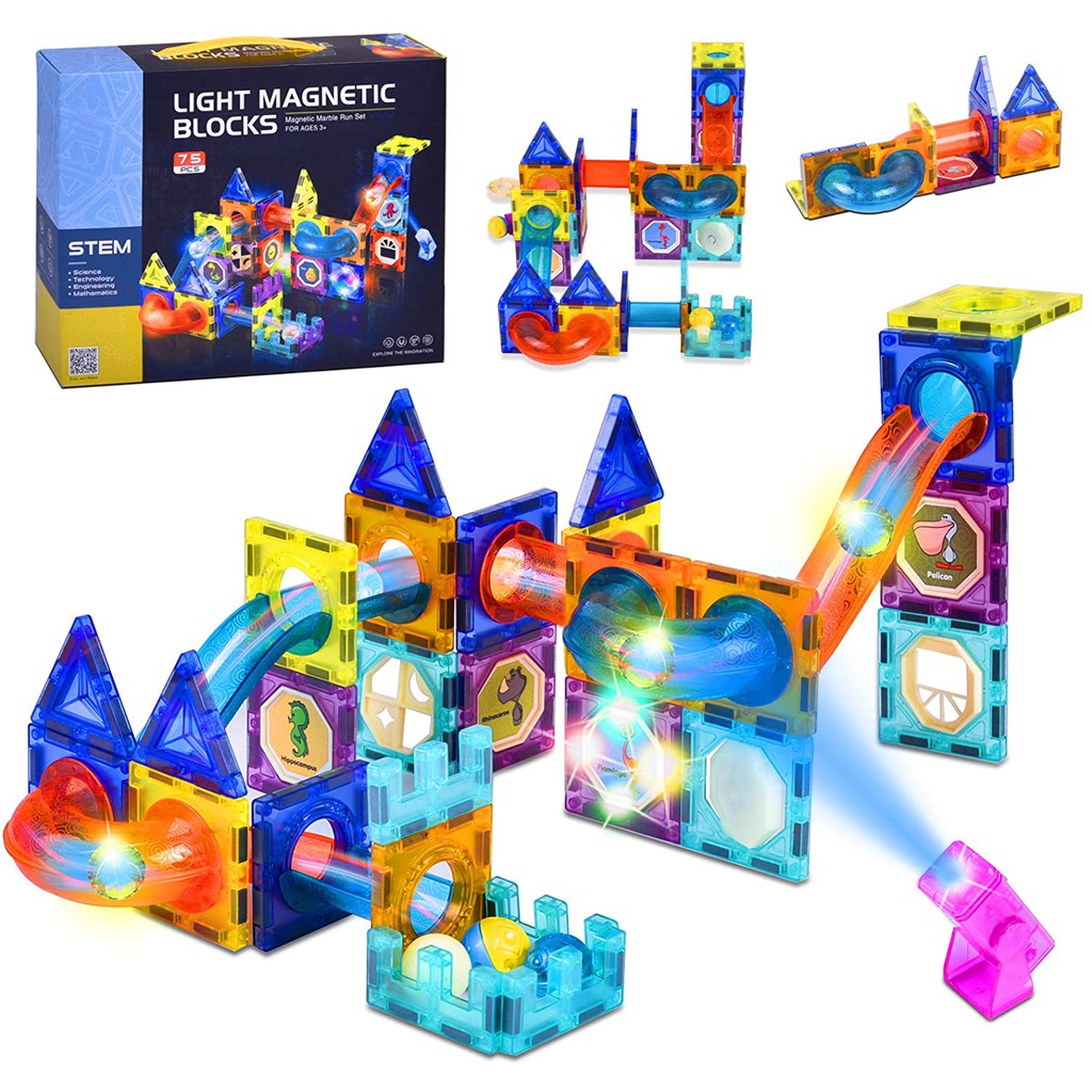 Jual LIGHT MAGNETIC BLOCKS DIGE ~ Mainan Anak STEM Education & Creativity | Shopee Indonesia
