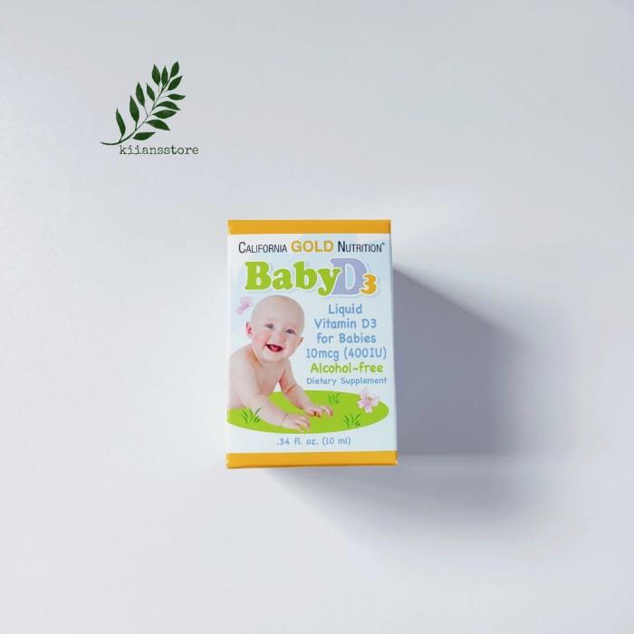 Jual California Gold Nutrition Baby Vitamin D3 Drops 10 mcg (400 IU ...