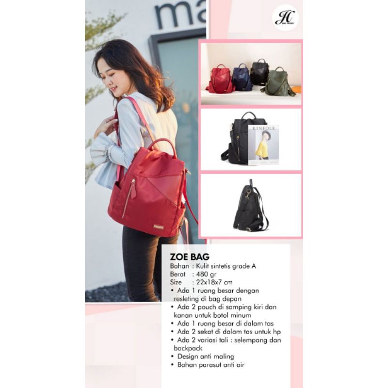 Jual Zoe bag pack | Shopee Indonesia