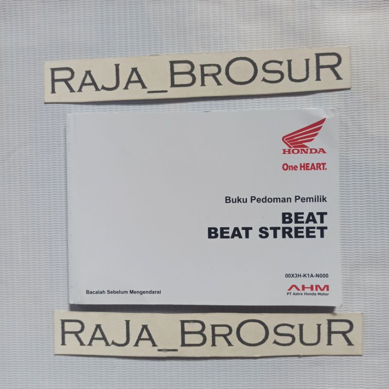 Jual Buku pedoman pemilik/Manual Book Honda Beat/Beat Street | Shopee ...