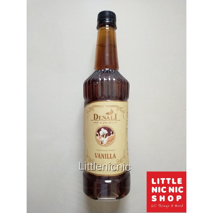 Jual Denali Vanilla Flavoured Syrup 750ml sirup rasa vanili minuman cafe | Shopee Indonesia