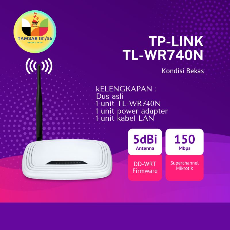 Jual TP-LINK TL-WR740N versi 4 bekas dengan Firmware DD-WRT | Shopee ...
