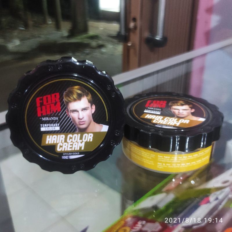 Jual Miranda For Him Hair Color Cream Styling Gold 80gr - Temporary ...