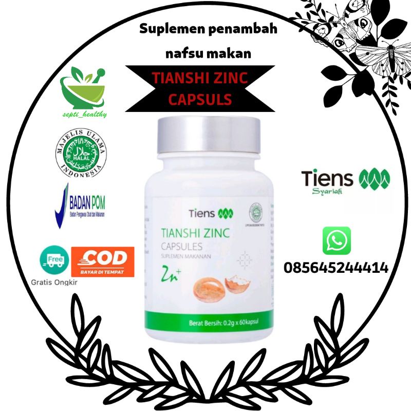 Jual TIANSHI ZINC PENAMBAH NAFSU MAKANAN 100% ORIGINAL | Shopee Indonesia