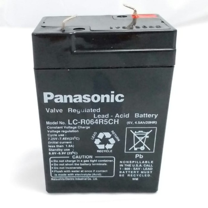 Jual LEAD-ACID SEALED SAIKEDA RECHARGEABLE 6V KERING AKI BATTERY 4 5Ah ...