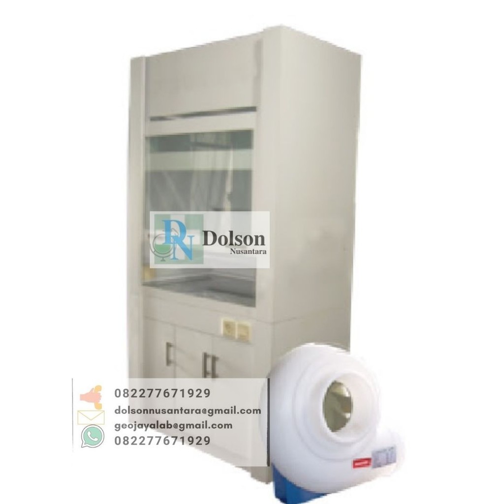 Jual Lemari Asam Laboratorium Fume Hood Fumehood FULL HPL 1800 x 600 x ...