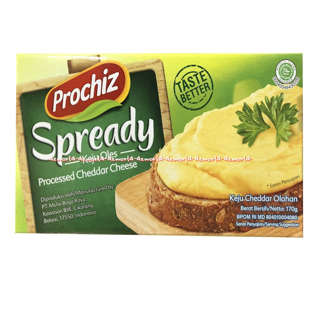 Jual Prochiz 170gr Spready Keju Oles Cheddar Cheese Keju Untuk Roti ...