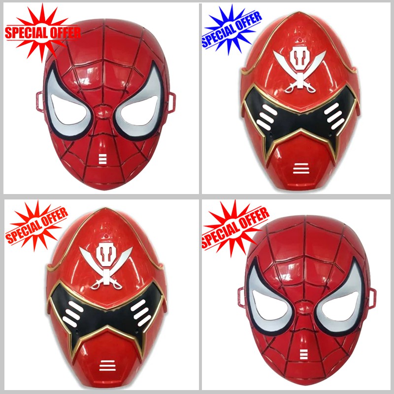 Jual Mainan Topeng Spiderman Murah Topeng Power Ranger Topeng Captain ...