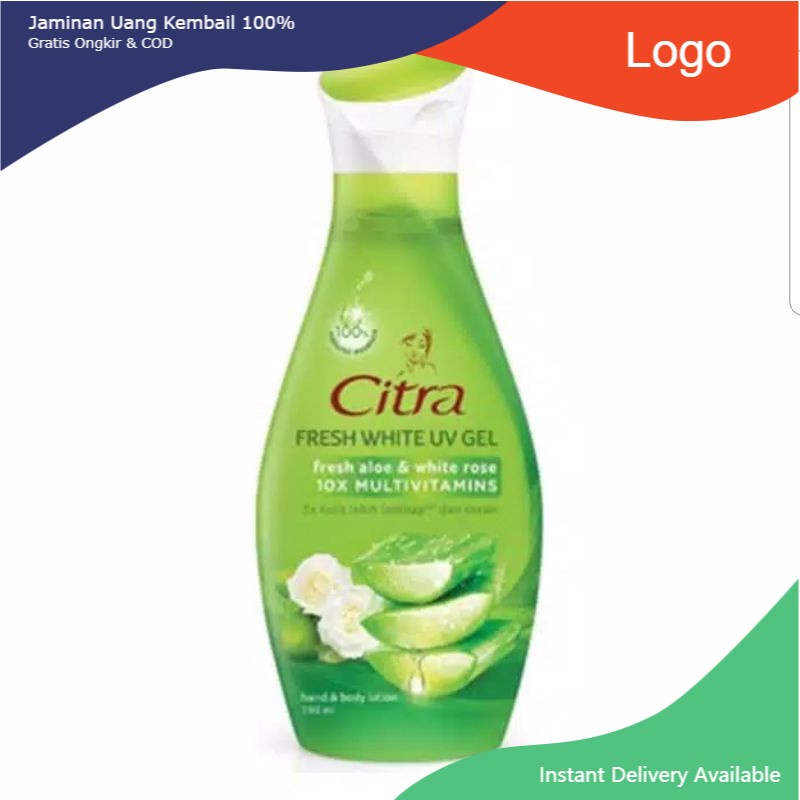 Jual CITRA Fresh White UV Body Gel 230ml | Shopee Indonesia