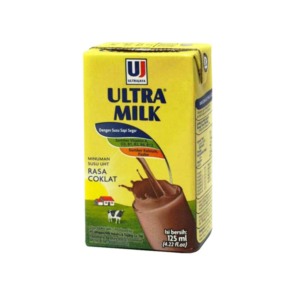 Jual Susu UHT Ultra Milk Rasa Coklat Cokelat 125 ml 125ml 1 dus isi 40pcs karton | Shopee Indonesia