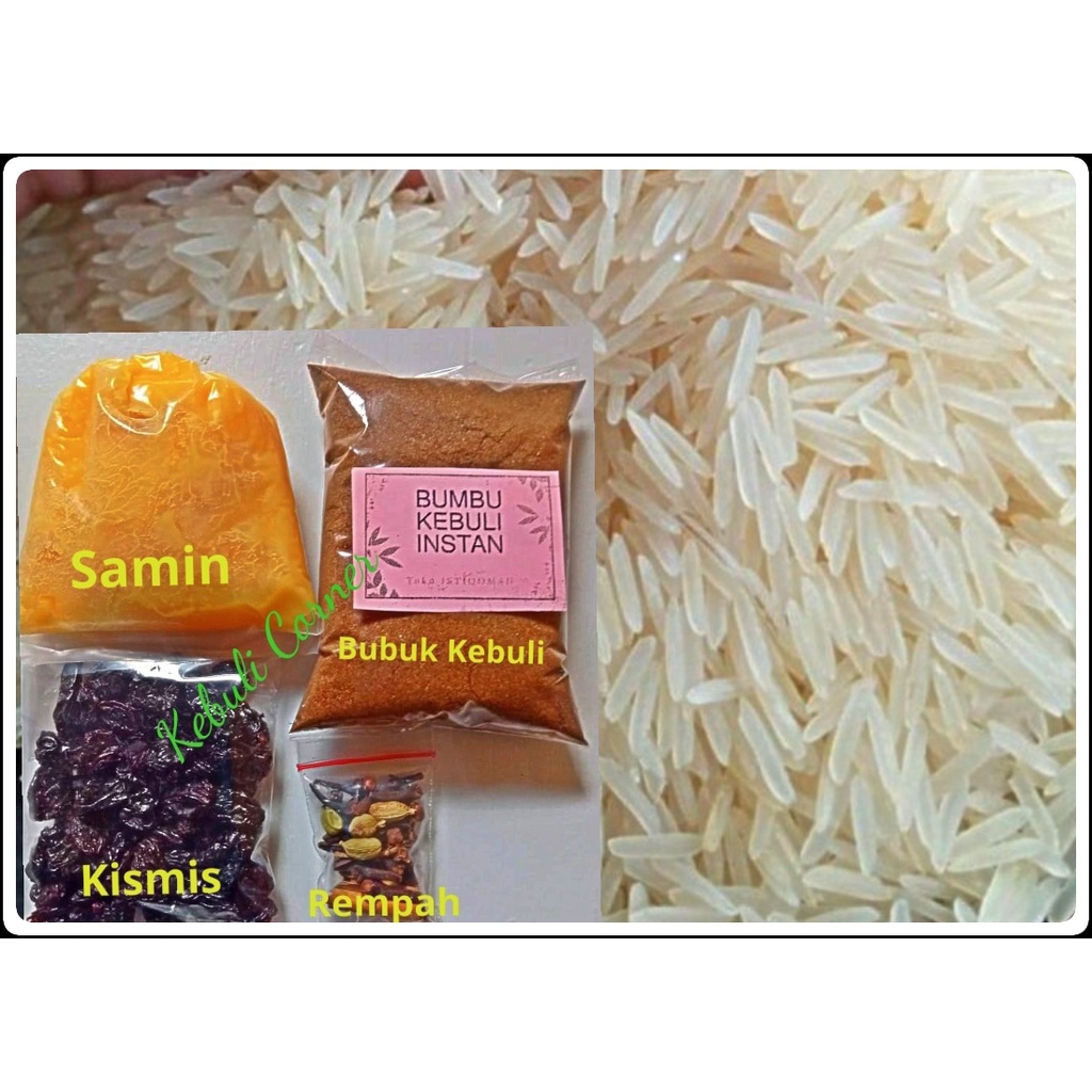 Jual Beras Basmati 1 kg dengan Bumbu Kebuli Komplit | Shopee Indonesia