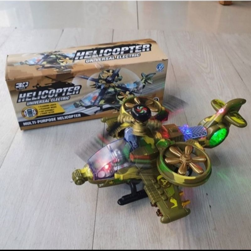 Jual Mainan Helicopter Serbu Bump Go - Miniatur Helikopter Militer Anak ...