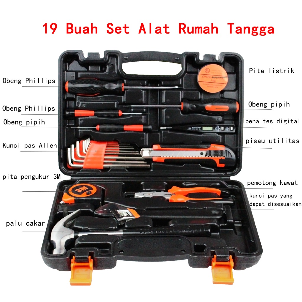 Jual Hand Toolset Tool Kit Set Toolkit Toolbox Tool Set Tool Box ...