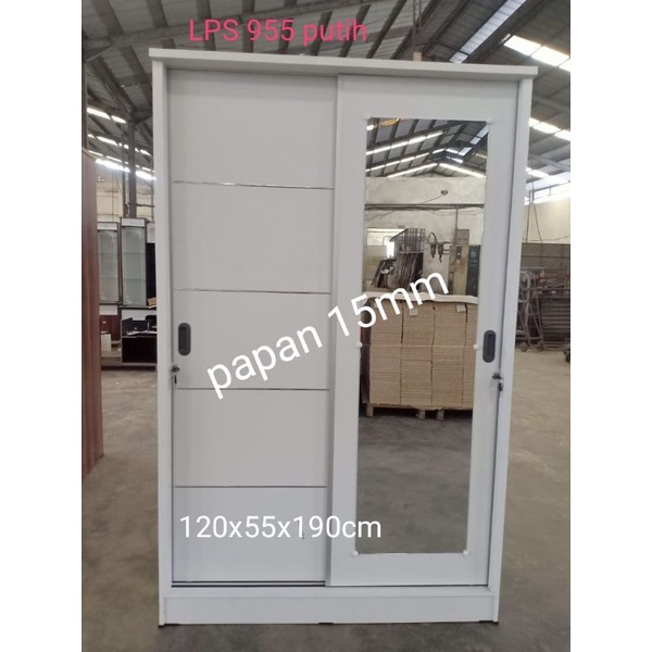 Jual Lemari Pakaian | Lemari Baju Sliding LPS 955 | Shopee Indonesia