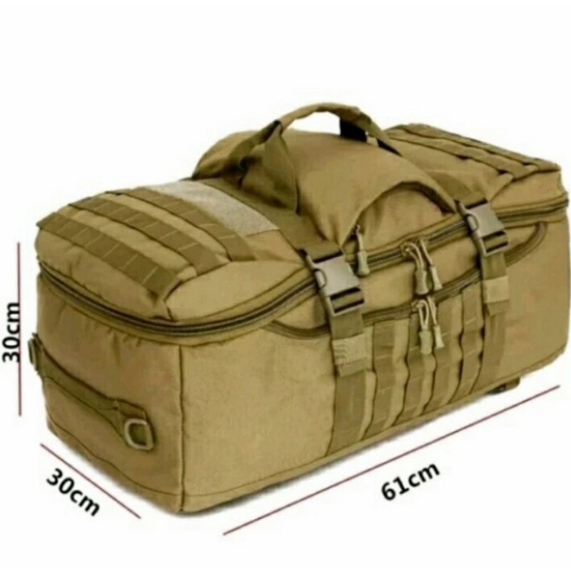 Jual tas tactical army tas brimob 3in1 tas treveling jumbo 75L | Shopee ...
