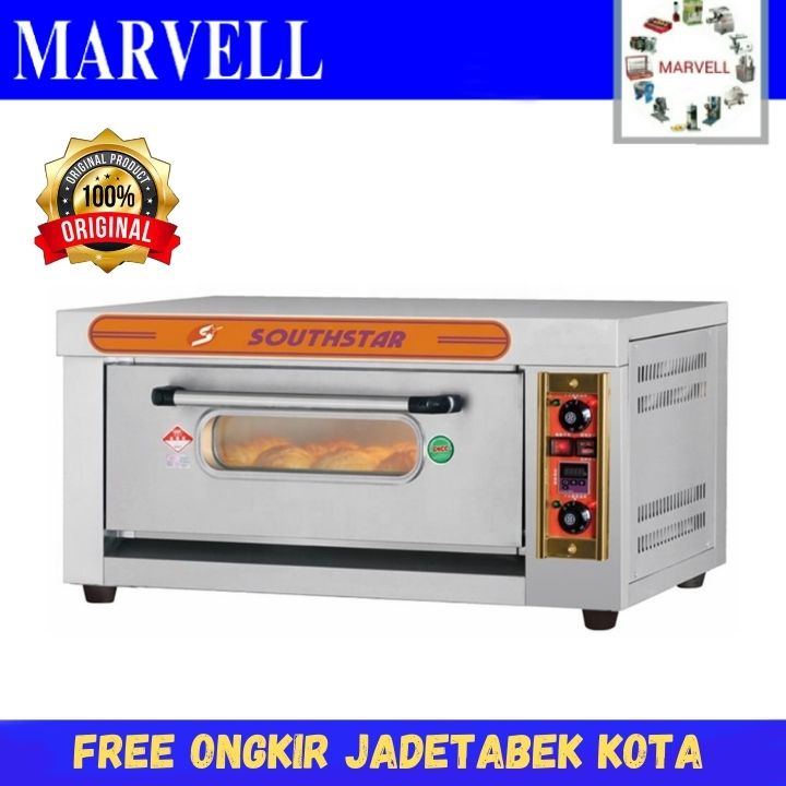 Jual OVEN GAS 1 DECK 2 TRAY SOUTHSTAR OVEN ROTI KUE STAINLESS OTOMATIS ...