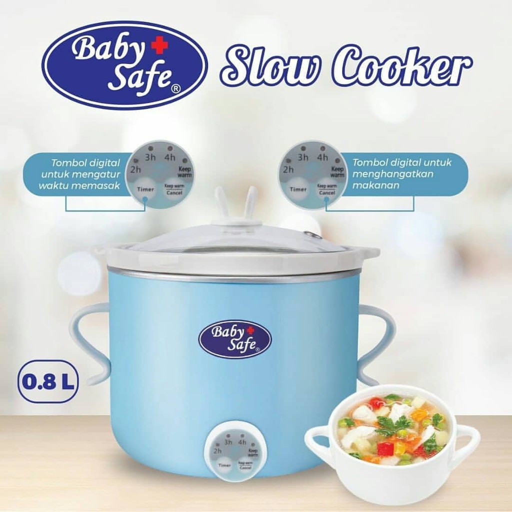 Jual BABY SAFE LB007 SLOW COOKER DIGITAL 0.8L / Food Maker Peralatan ...