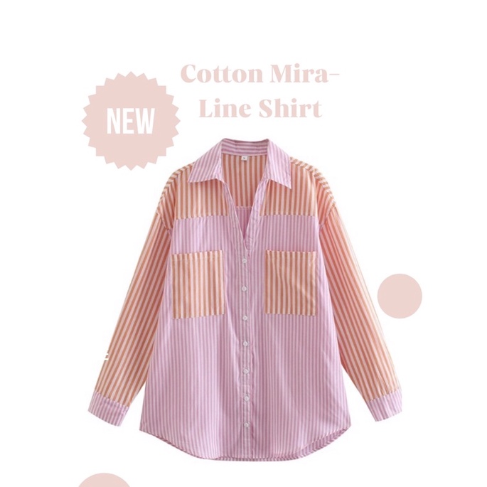 Jual ♡𝐃𝐚𝐢𝐥𝐲𝐜𝐥𝐨𝐭𝐡 𝐂𝐨𝐭𝐭𝐨𝐧 𝐌𝐢𝐫𝐚-𝐋𝐢𝐧𝐞 𝐒𝐡𝐢𝐫𝐭 | Shopee Indonesia