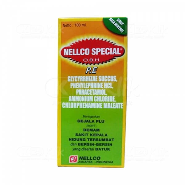 Jual OBH NELLCO SPECIAL PE/100ML/OBAT BATUK BERDAHAK /PILEK/FLU/DEMAM ...