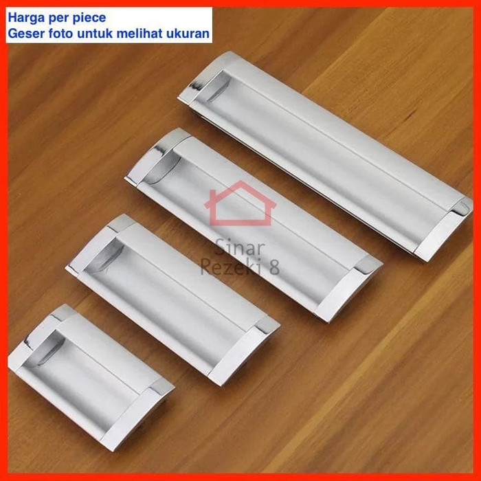Jual Tarikan Tanam 2545-128 Handle Laci Lemari Pintu Sliding Aluminium ...