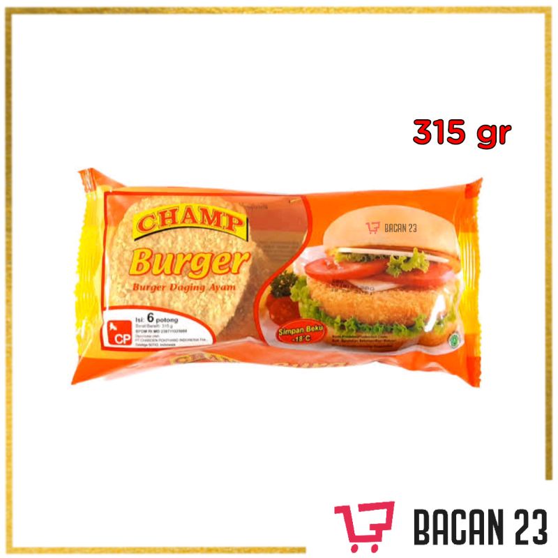 Jual Champ Burger isi 6 pcs (315gr) | Shopee Indonesia