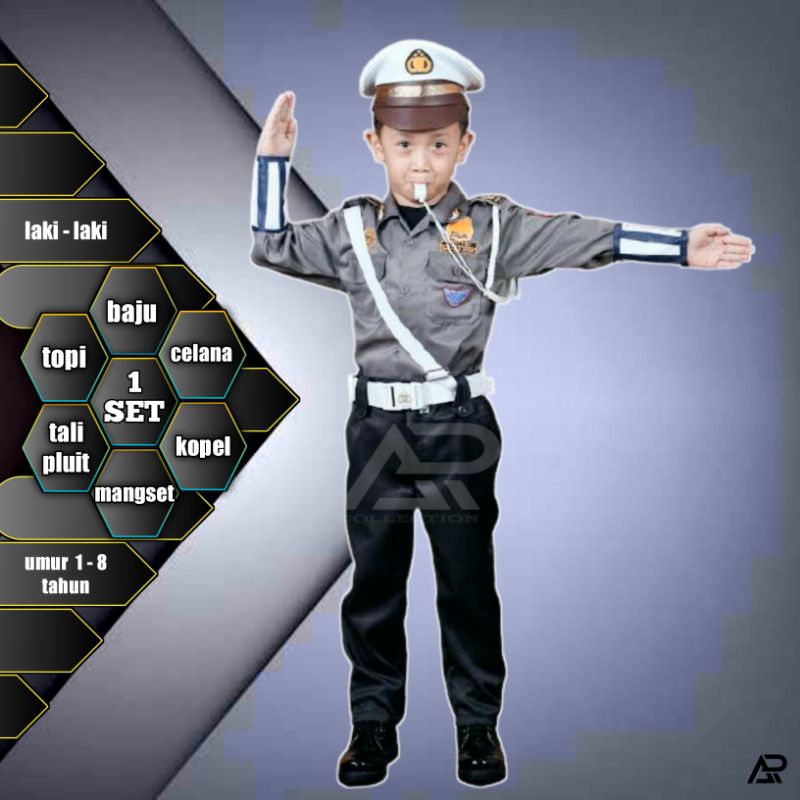 Jual Baju Polisi Anak / Costume / Seragam Polisi Cilik 1 Set Best ...