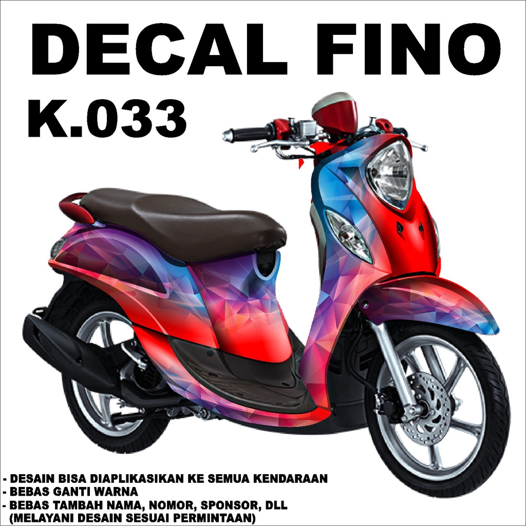 Jual Stiker Fino Decal Full Body motor Fino k.033.DFS | Shopee Indonesia