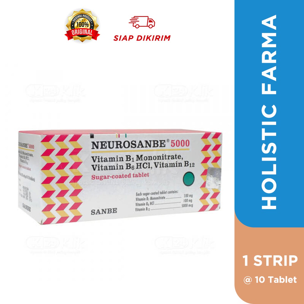Jual NEUROSANBE 5000 ( 1 Strip @10 tablet ) | Suplemen untuk Mengatasi ...