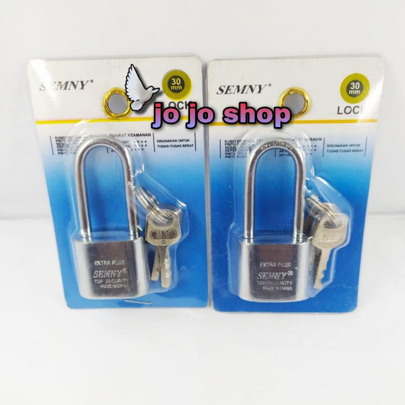 Jual Gembok TOP Security Pintu/Kunci Keamanan Pintu 30 mm SEMNY Panjang | Shopee Indonesia