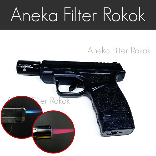 Jual Korek Api Model Pistol 2 Api Bara Jet Flame Lighter | Shopee Indonesia