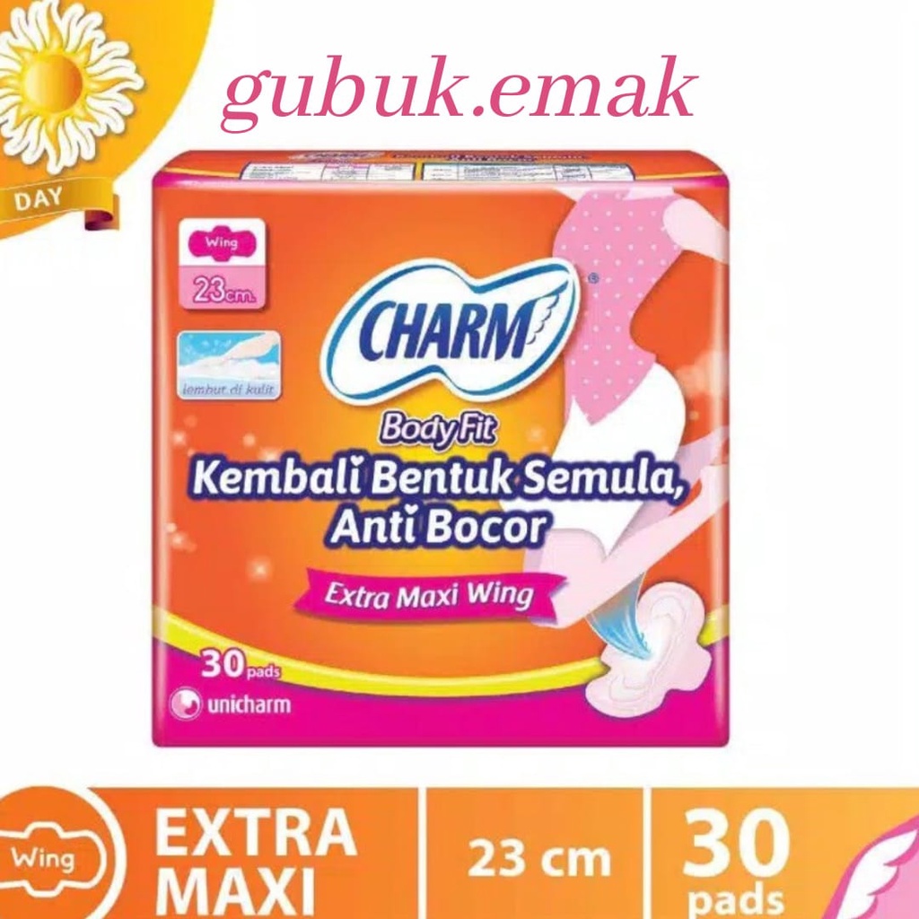 Jual Charm Extra Maxi Wing 23 cm Isi 10 20 30 Pads | Shopee Indonesia