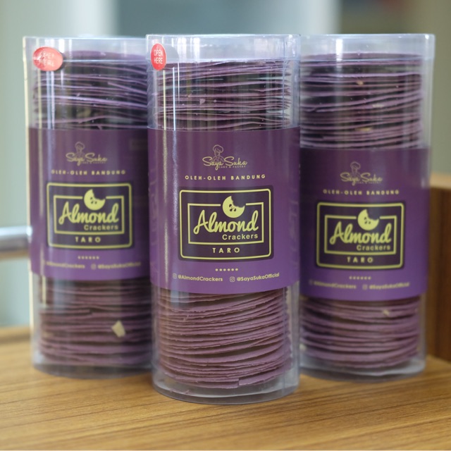 Jual Almond Crackers rasa TARO | Almond Crispy TARO | Shopee Indonesia