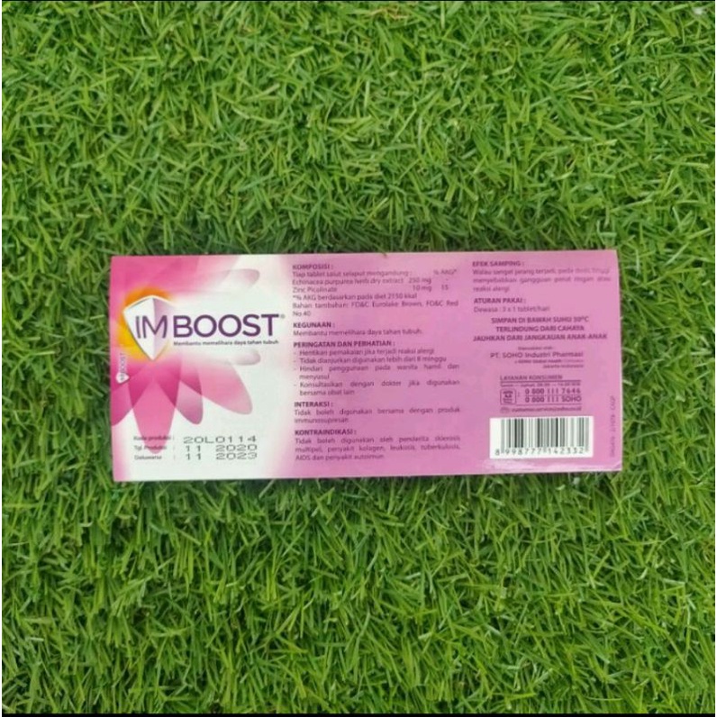 Jual Imboost Suplemen Penambah Daya Tahan Tubuh 10 Tablet | Shopee ...
