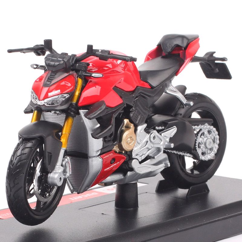 Jual Diecast Miniatur Motor Ducati Super naked V4S skala 1:18 Maisto ...