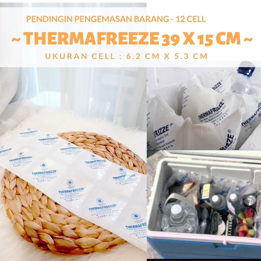 Jual THERMAFREEZE ICE GEL LEMBARAN /PENDINGIN AIR MINUM PORTABLE ...