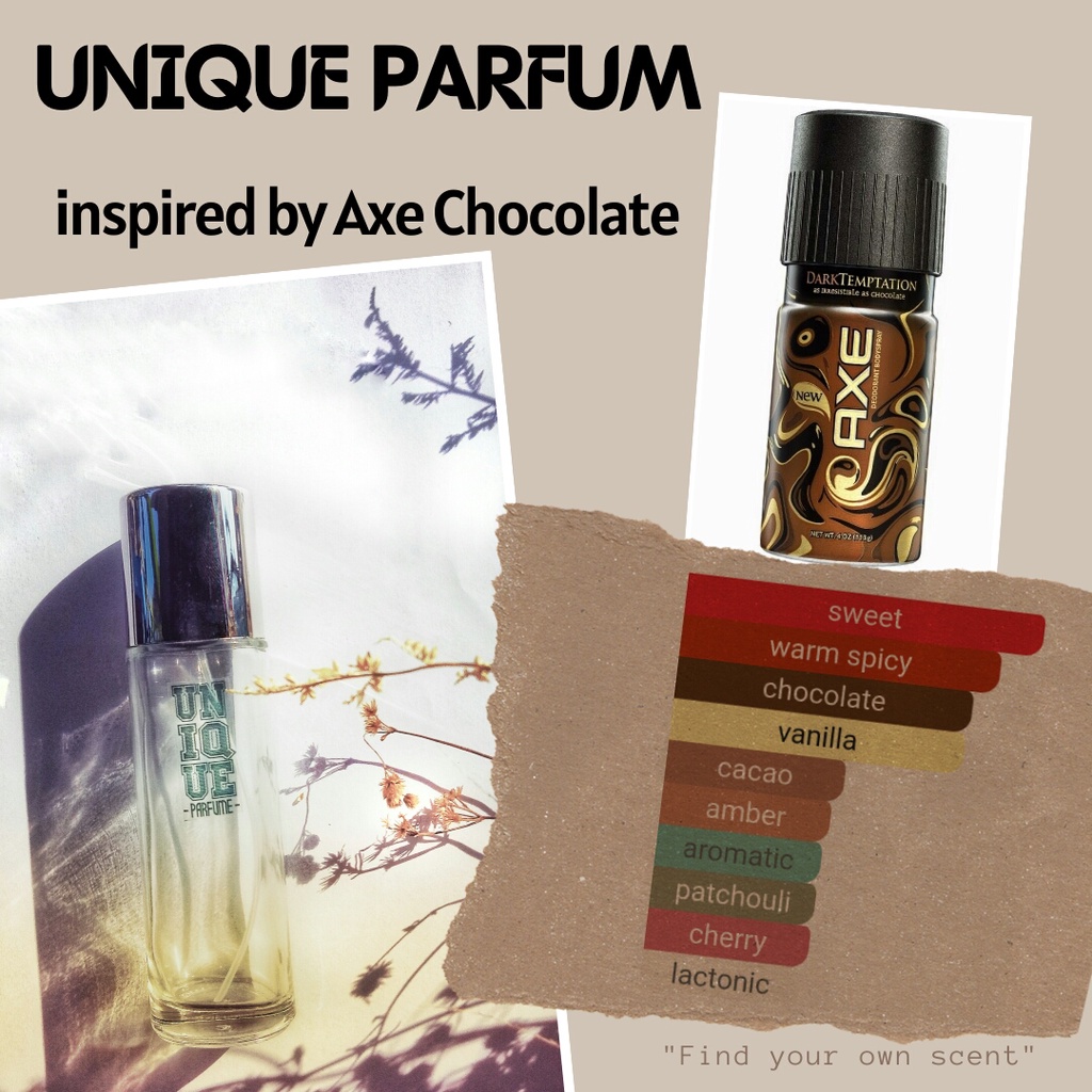 Jual Unique Parfum inspired by Axe Chocolate | Shopee Indonesia
