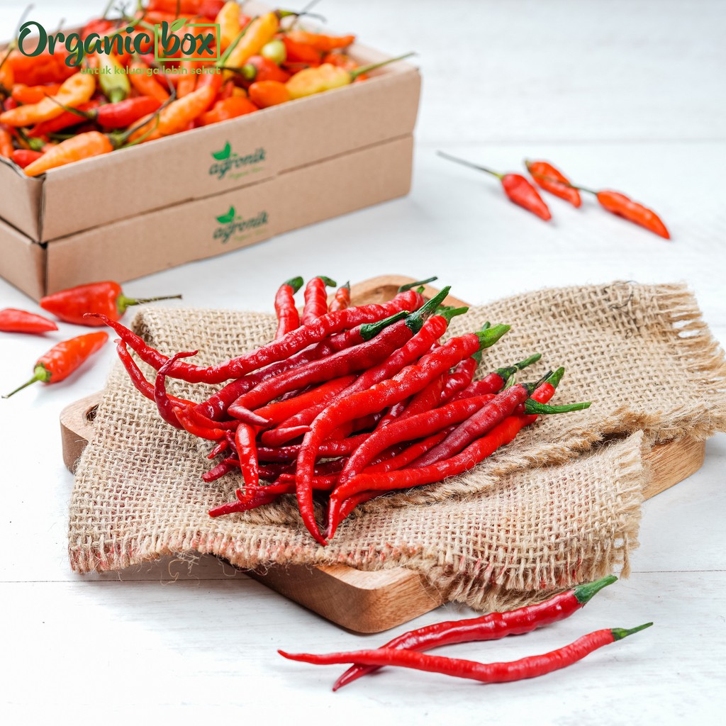Jual Cabe Keriting Merah Organik 100gram Quality Farm | Shopee Indonesia