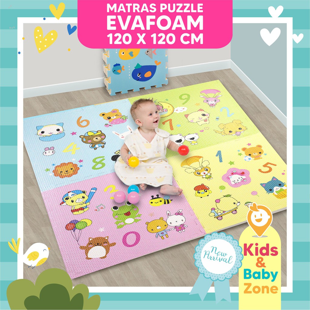 Jual BBT Karpet Puzzle Lantai Eva Mat 120 x 120 x 1cm Edukatif | Shopee ...