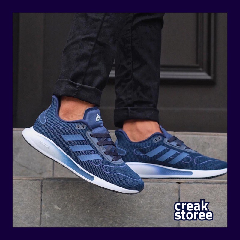 Jual ADIDAS GALAXAR BOUNCE NAVY | Shopee Indonesia