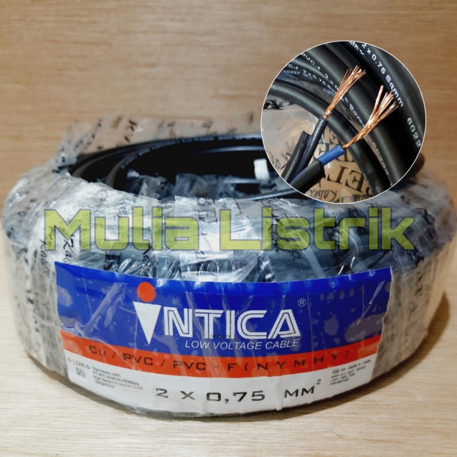 Jual Kabel listrik SNI 2x0,75 serabut tembaga asli harga permeter ...