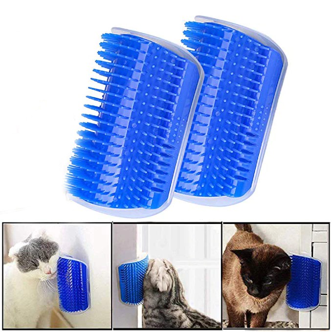 Jual IMPORT Pet Comb Removable Cat Corner Scratching Rubbing Brush Pet ...