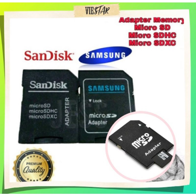 Jual Adaptor Memory MicroSd ke Sdcard Handphone Kamera DSLR Laptop ...